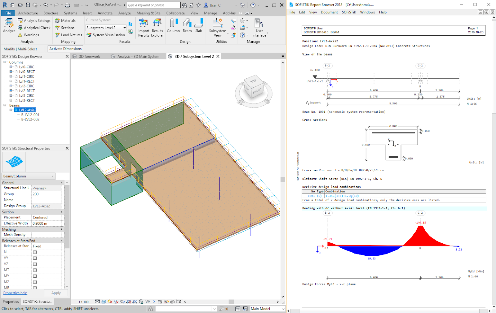 Revit Add-Ons: SOFiSTiK Analysis + Design