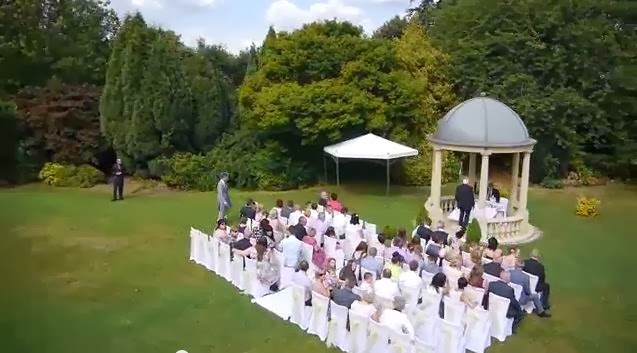Ringwood Hall Hotel: Aerial view of Our Outdoor Wedding Venue
