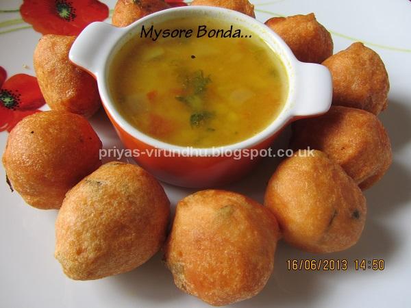 Priya's Virundhu: Mysore Bonda Recipe/Urad dal Bonda Recipe/How to make ...