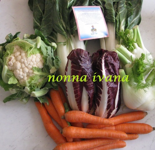 le VERDURE à la nonna ivana: MENU DOMENICALE