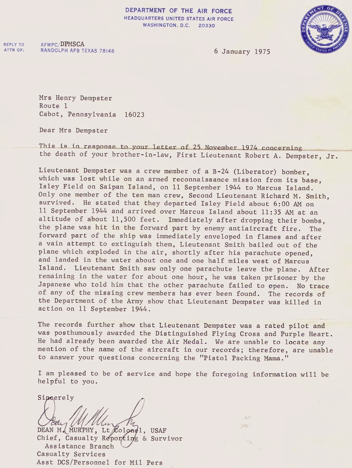 Liberator log - The story of a B-24 and her Crew: A letter from the Air ...