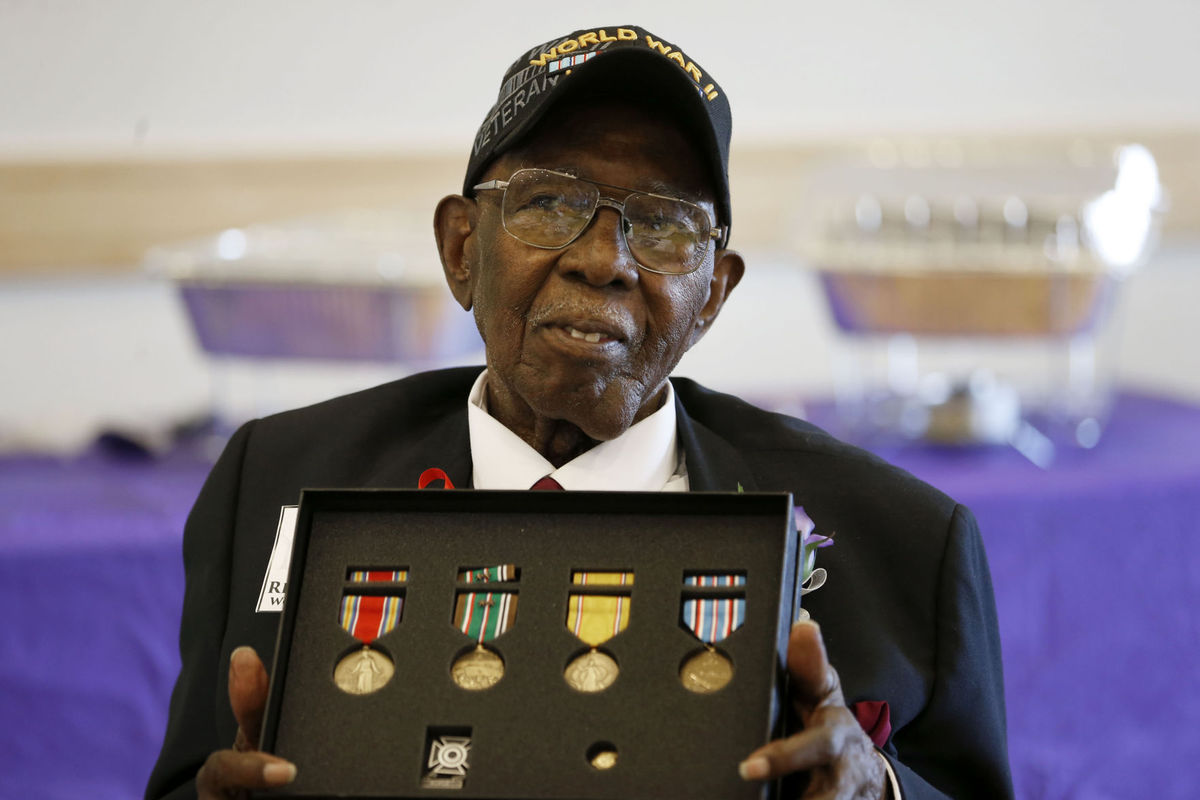 AFRICAN AMERICAN REPORTS: WWII veteran awarded long lost medals at age 99