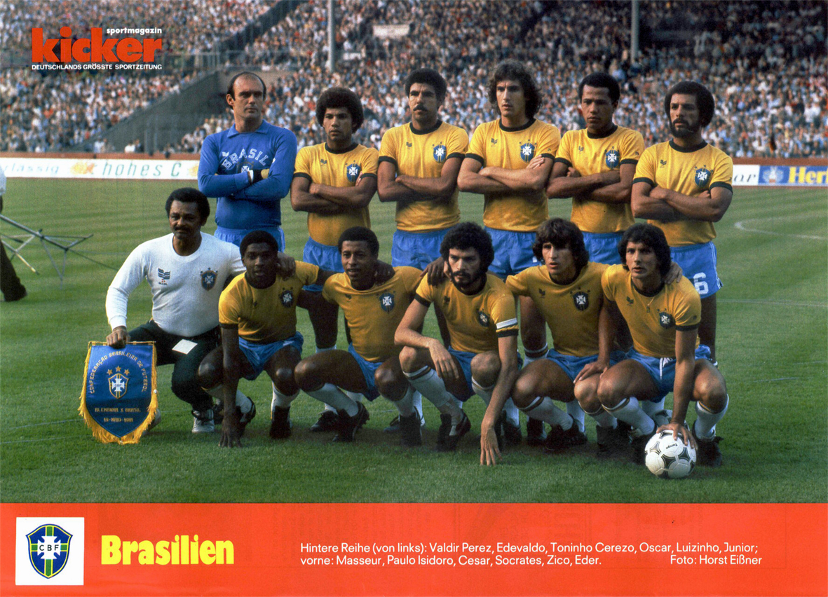 Botões para Sempre: Foto histórica - Futebol: Brasil 1982 + Álbum Ping ...