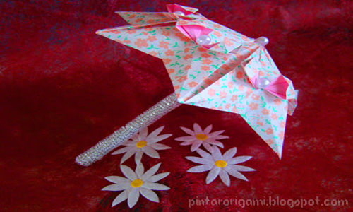 Origami Payung Lucu | Cara Membuat Origami | Bunga | Binatang | Bintang ...