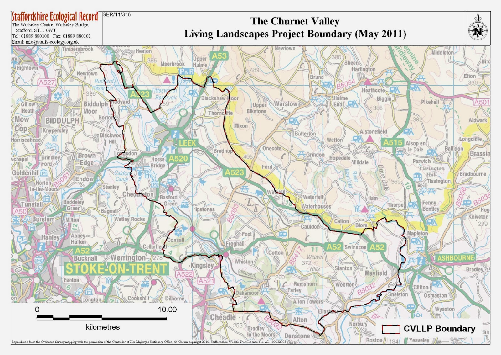 Churnet Valley Wildlife : Churnet Valley Living Landscape MAP