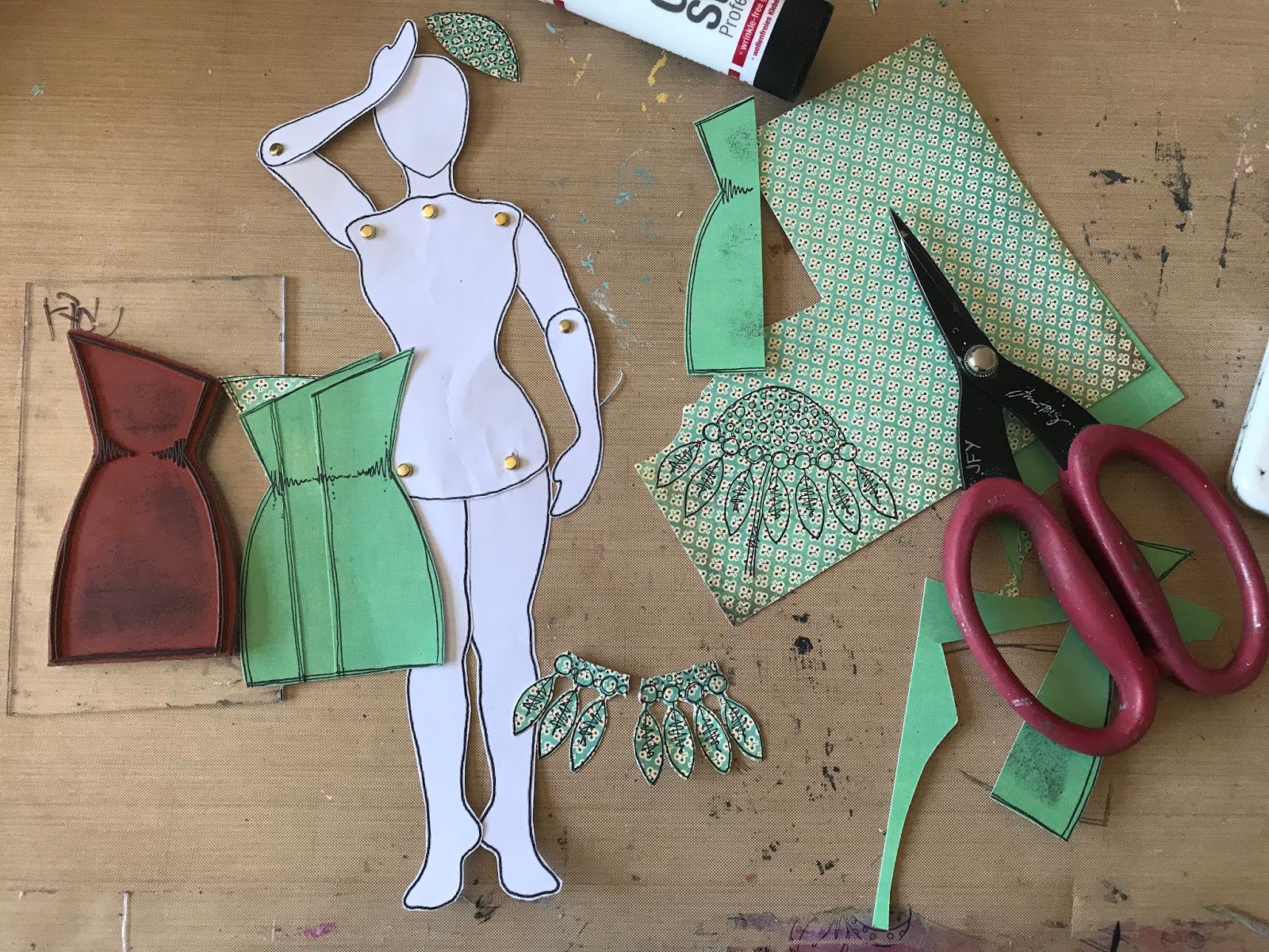 PaperArtsy: 2018 #10 Paper Dolls: Lets play Dress Up! with JoFY {by Jo ...
