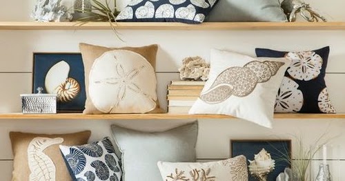 Easy Decorating with Matching Sets of Coastal Pillows