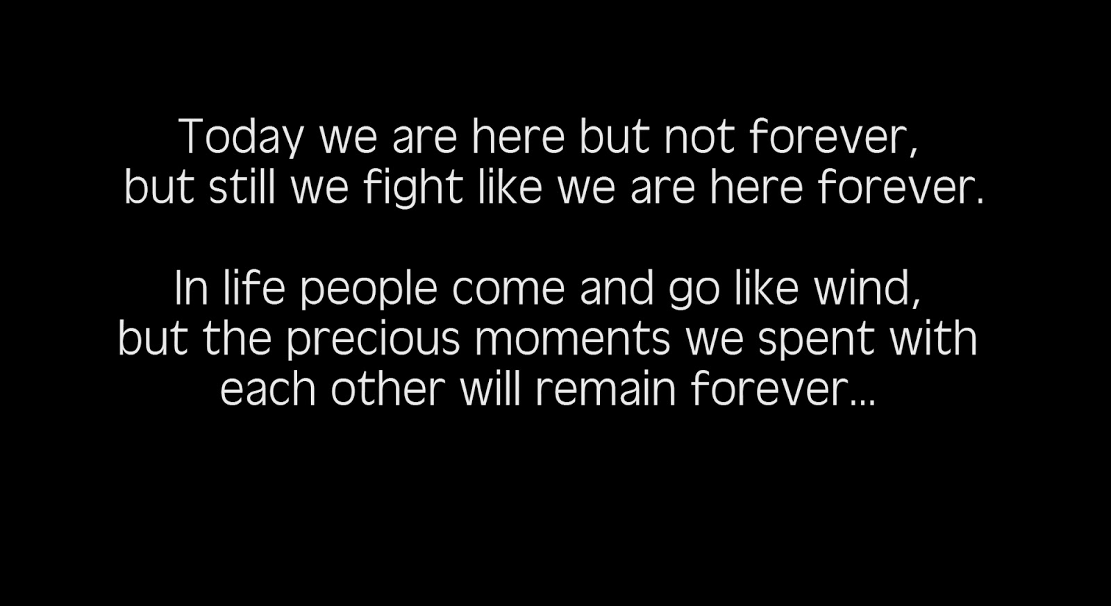 Fallen Angel: Today we are here but not forever, but still we fight ...