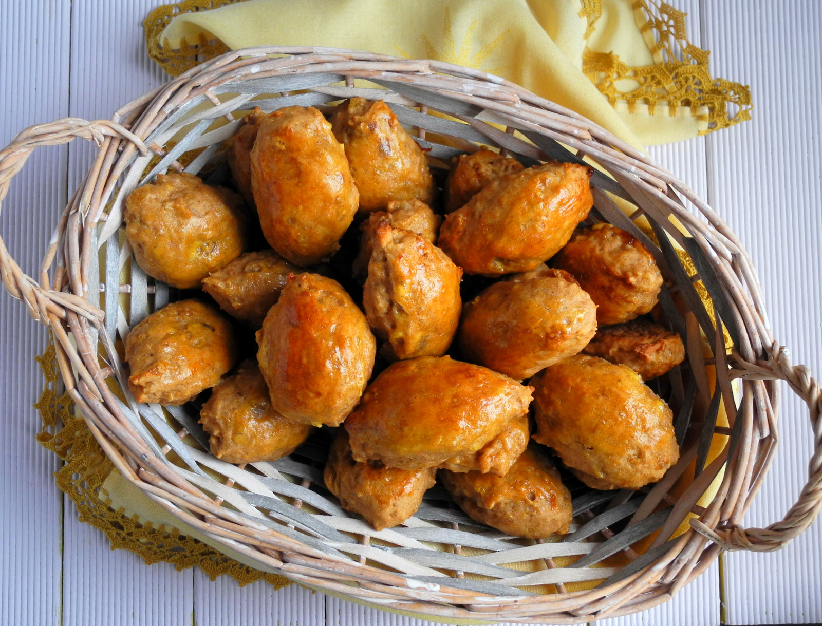 O Meu Tempero: Broas de batata doce, mel e amêndoas