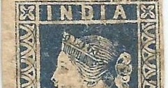 MYLA PHILATELY: India Stamps Half Anna Blue 1854