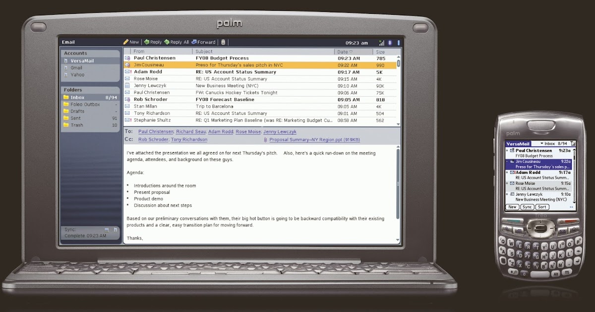 Retromobe - retro mobile phones and other gadgets: Palm Foleo (2007)