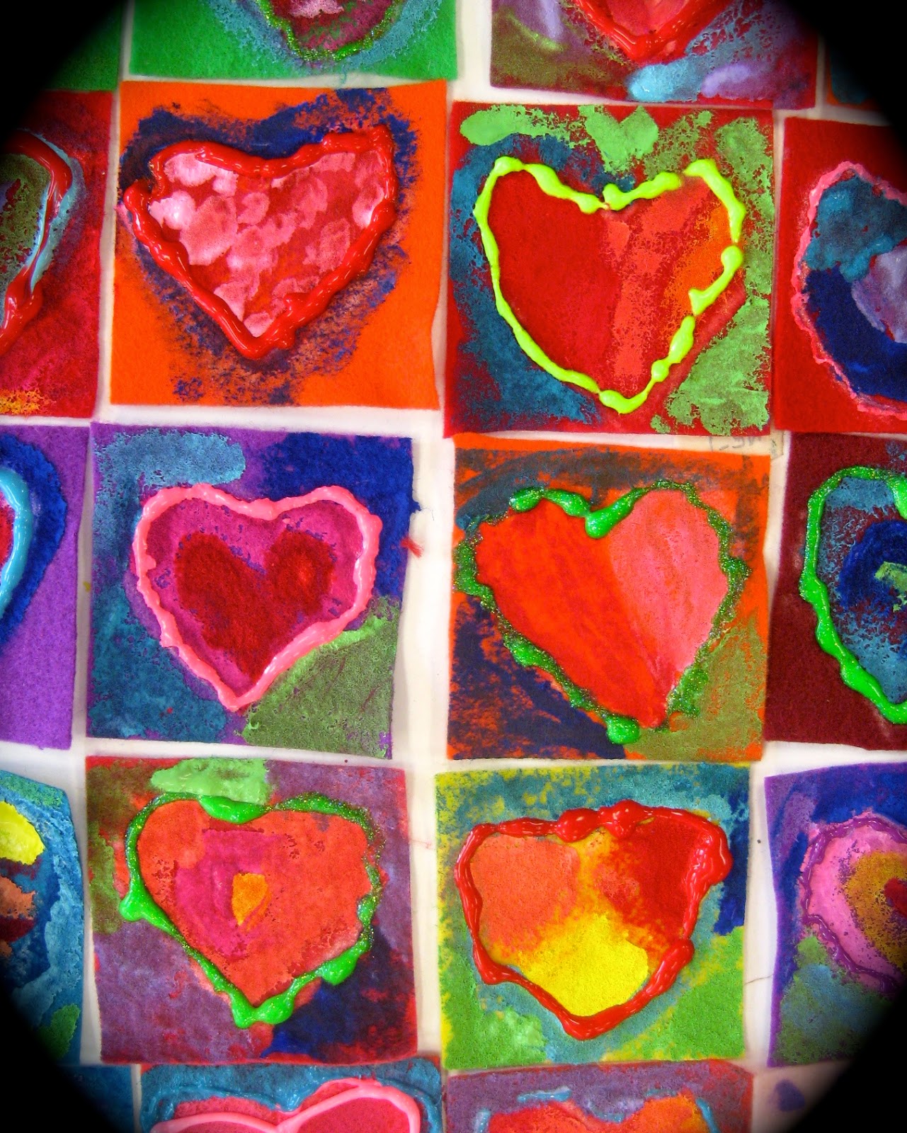 Cassie Stephens: In the Art Room: Our School has Heart! Mural Project ...
