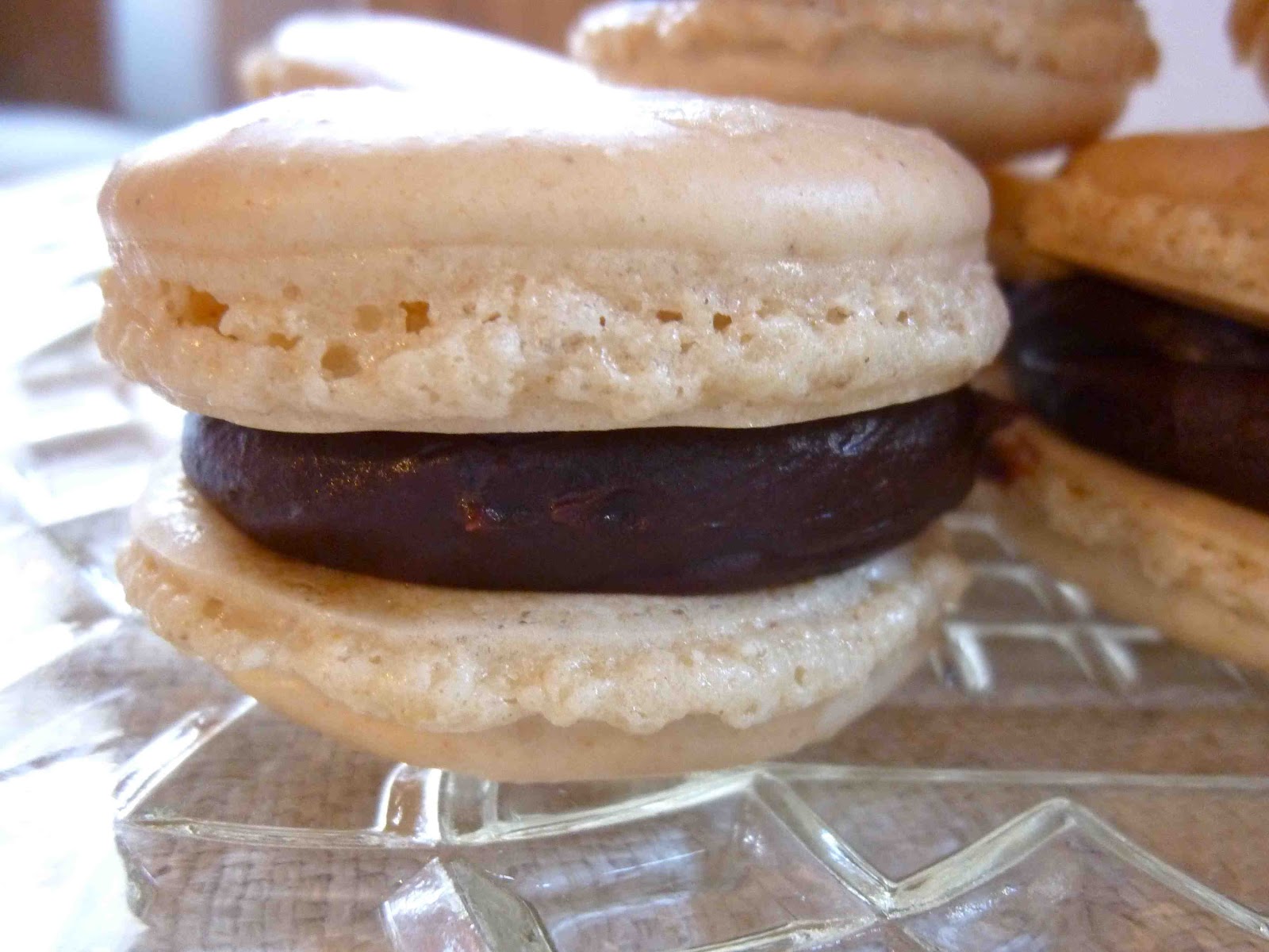 Ginger Macarons with Dark Chocolate Port Ganache – Diary of a Mad Hausfrau