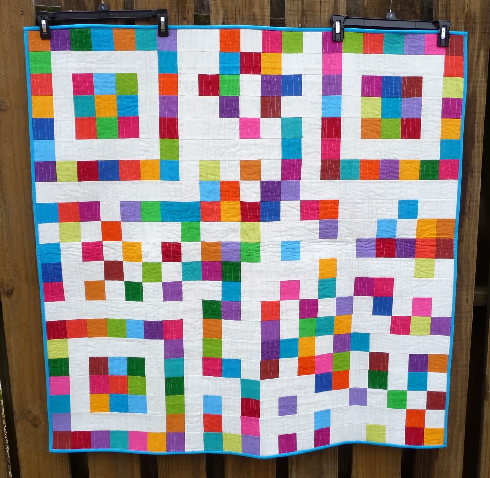 handmadewhimzy blog: A Quilty Finish - QR Bar Code Quilt