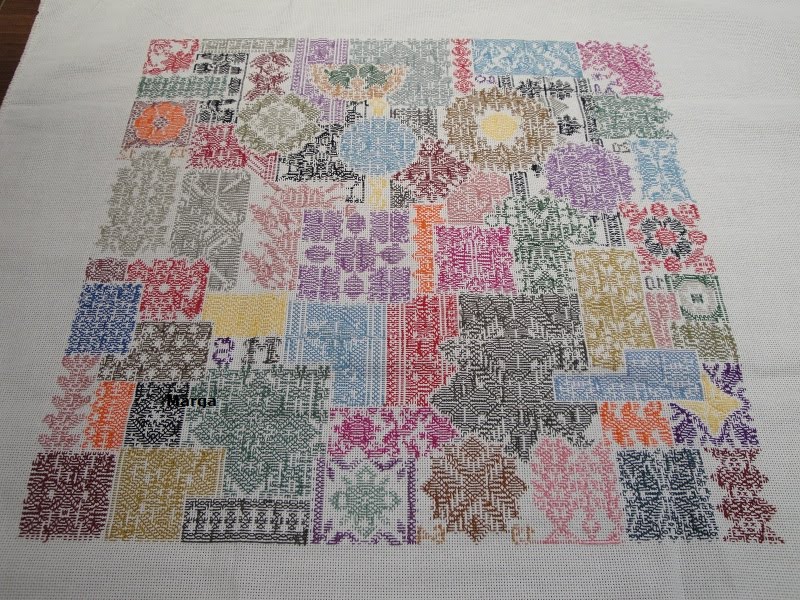 Cross Stitch A Long with Mijna: Marga - Jan Houtman - Patchwork = af/finished!