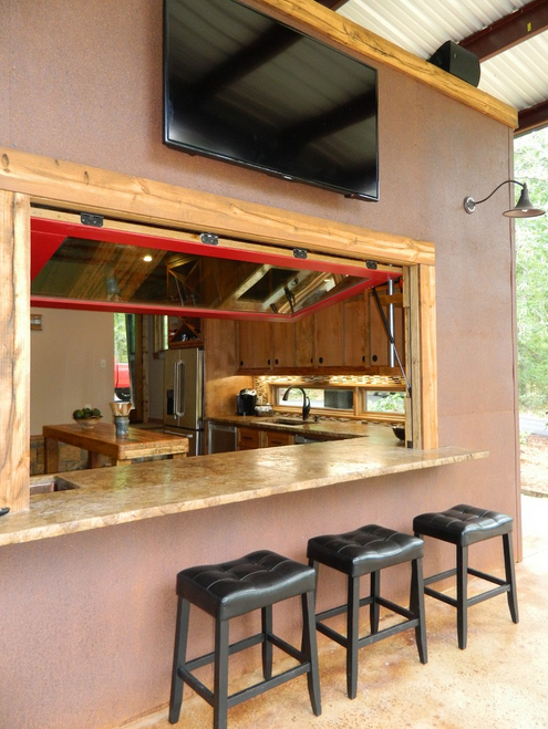 sunlight & sparkle: design crush: outdoor serving counters