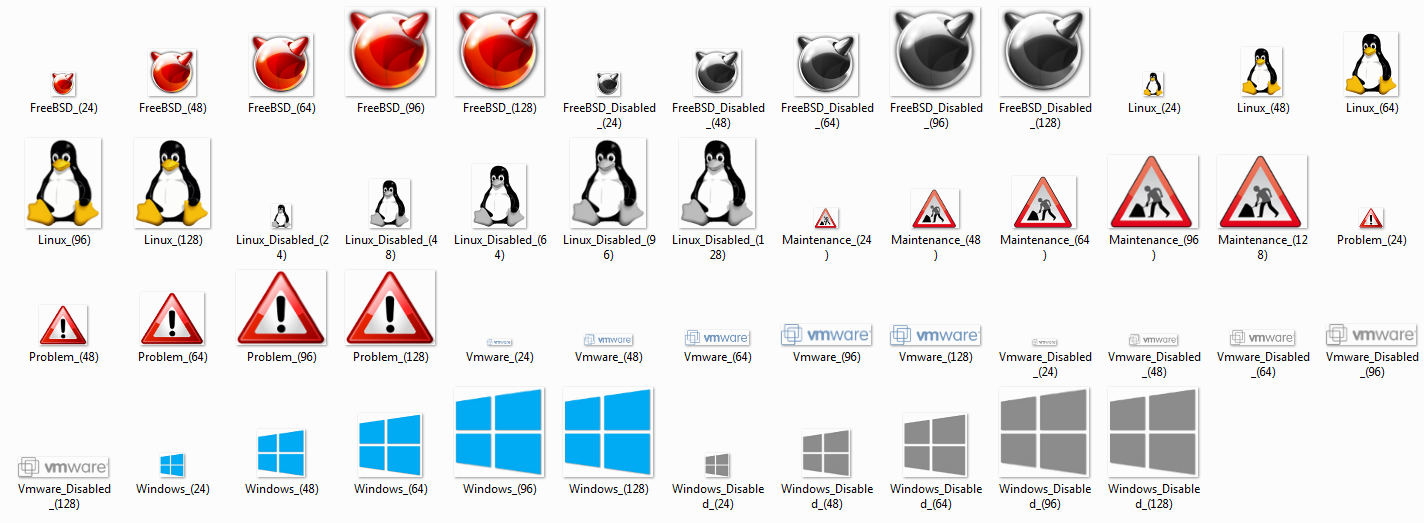 Blog do Déo: Coleção de Ícones para Zabbix