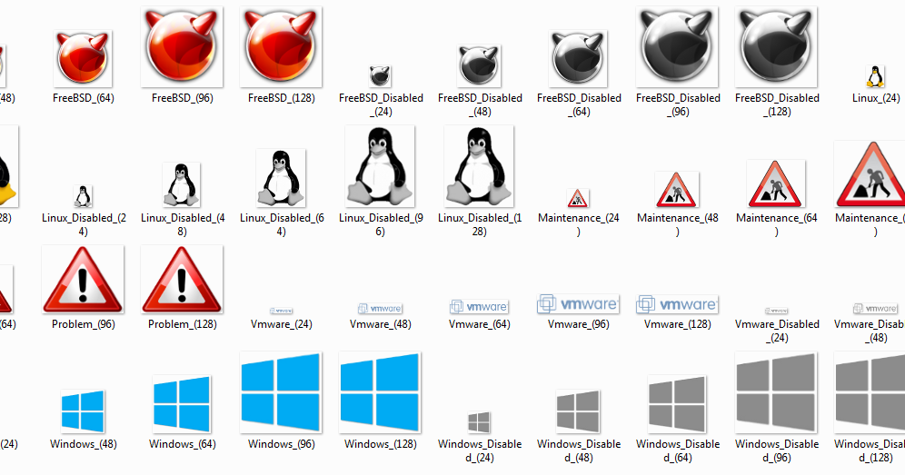 Blog do Déo: Coleção de Ícones para Zabbix
