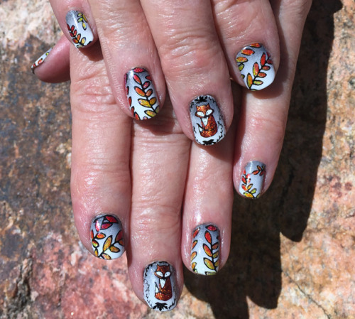 The Fox Autumn Leaves and Foxes Nail Art Essential Blog