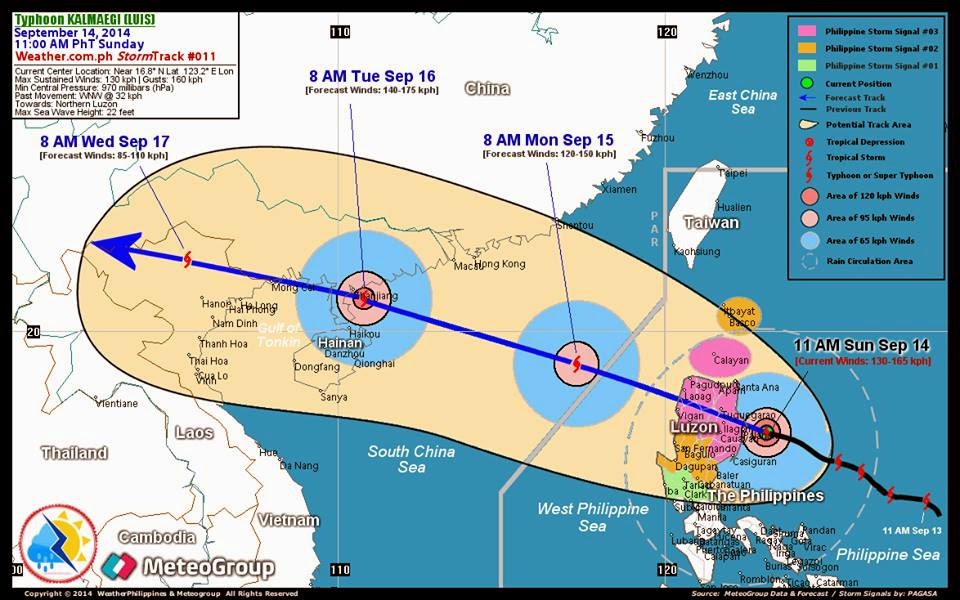 LGUs advise class suspensions for Monday, September 15, 2014