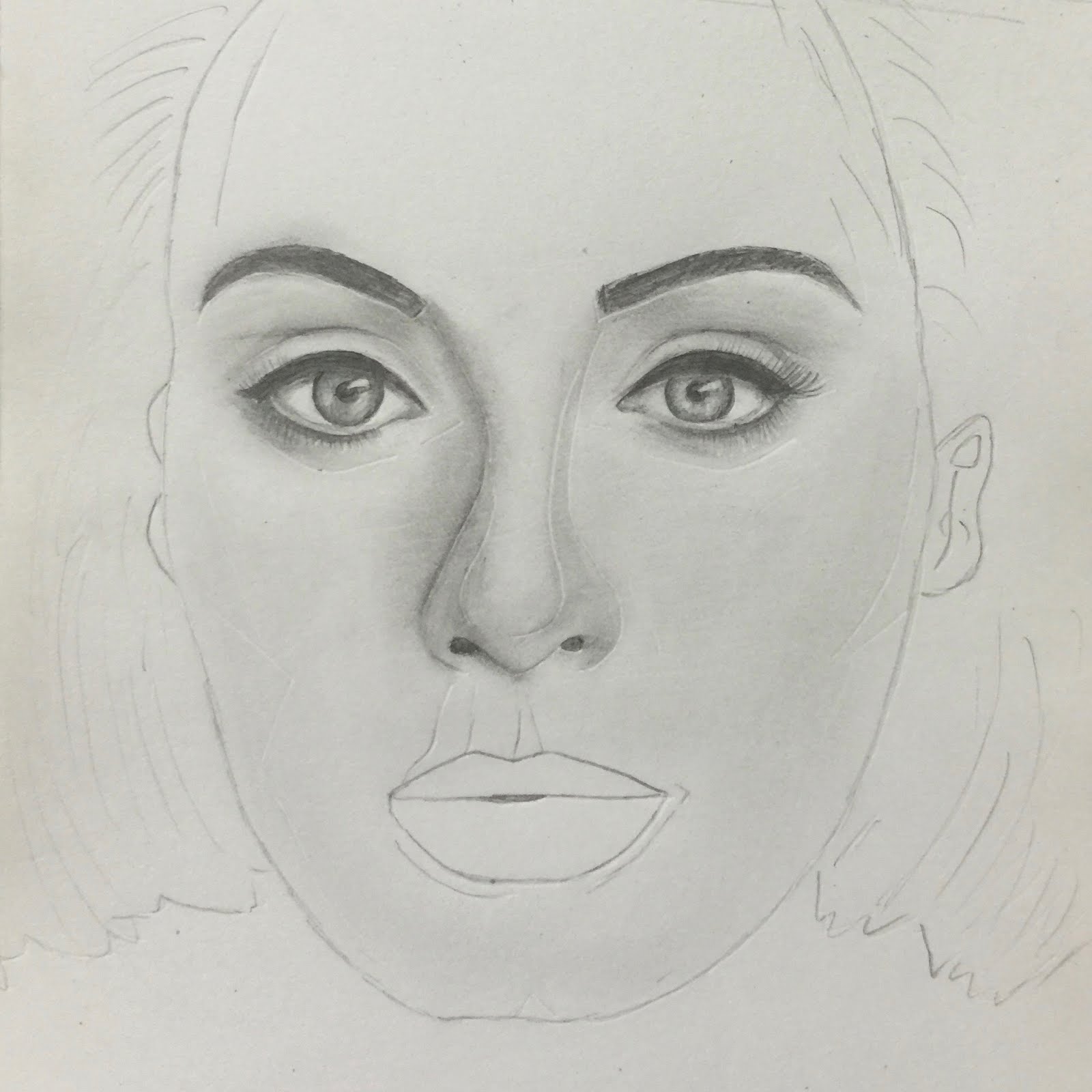 STEP BY STEP PROCESS OF DRAWING ADELE - SAHANA STRIKE