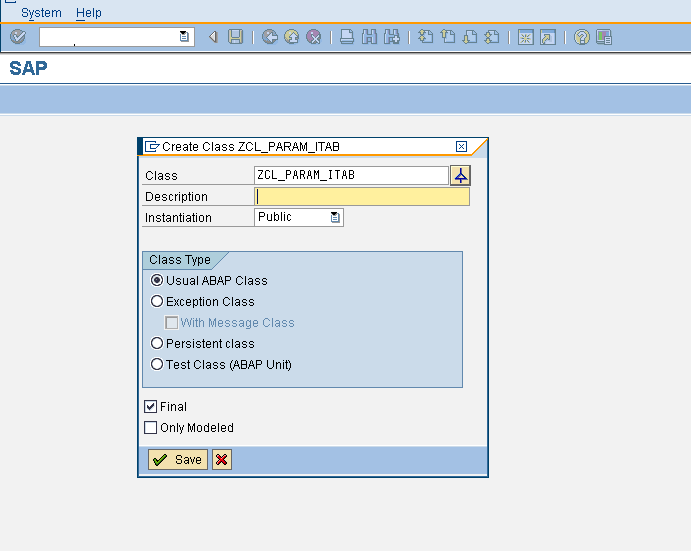 Sap Tech Global Class Passing Parameters Parameter And Internal Table To Methods