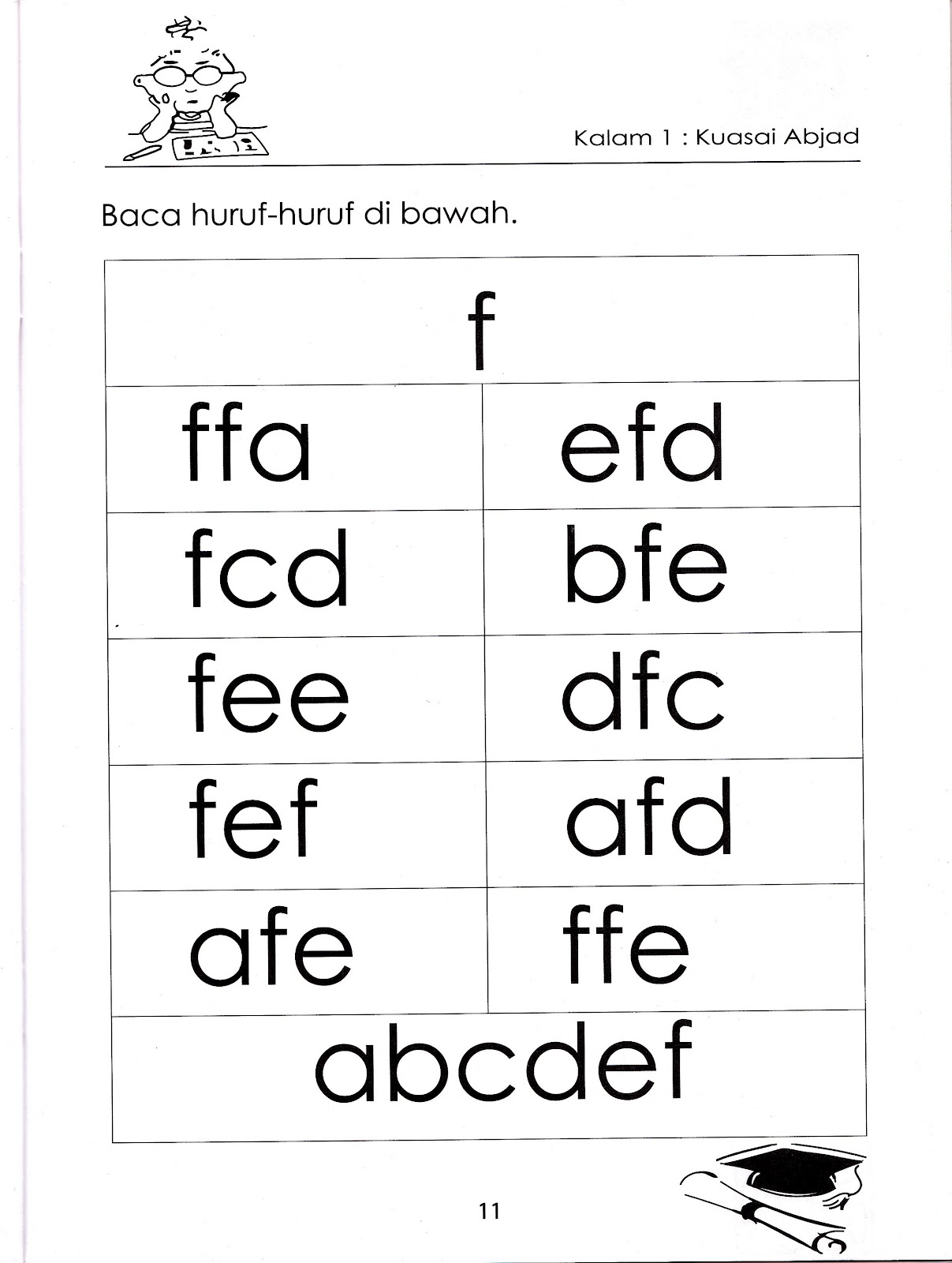 Senorok Membaca ABC: KALAM 1 ( Kuasai Abjad )