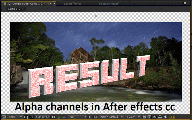 All Alpha channel Codec In Adobe After Effects CC