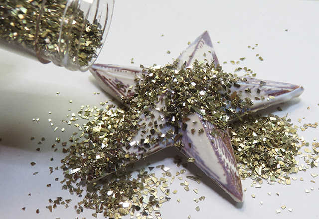 PaperArtsy: 2017 #14 Glitter: Xmas Ornaments with ESC {By Raquel Burillo }