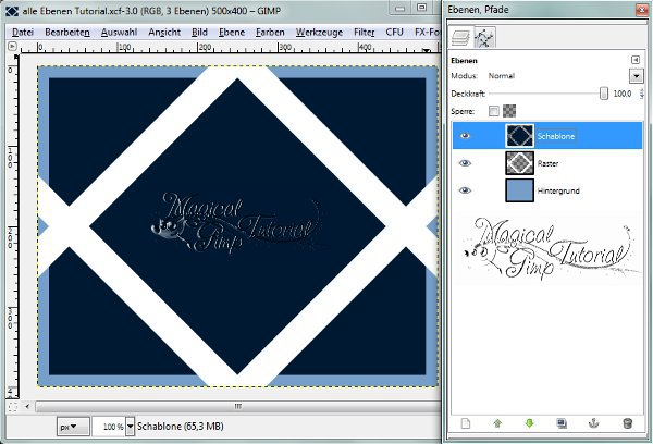 Magical Gimp-Tutorial: Gimp Tutorial "Mirror"