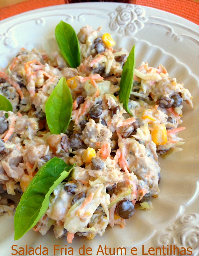 Salada Fria de Atum e Lentilhas