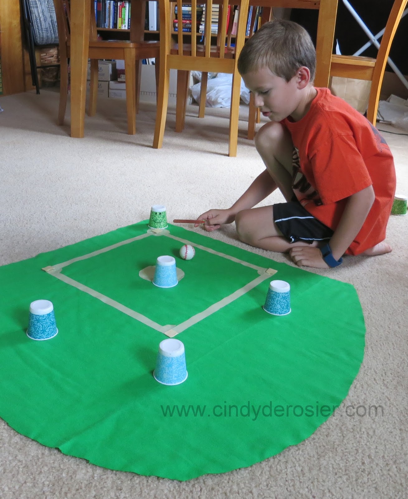 Cindy deRosier: My Creative Life: Project CAT - Challenge #4: Baseball Game