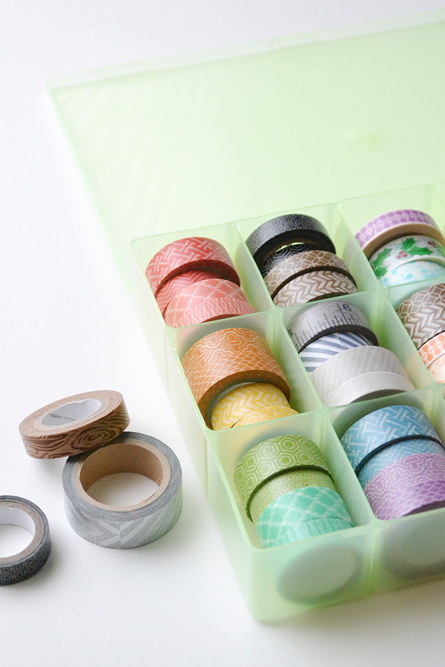Aly Dosdall: 5 washi tape storage ideas