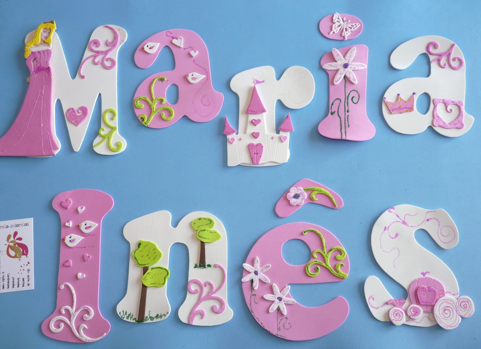 Ninho de Sonhos: Nomes em EVA