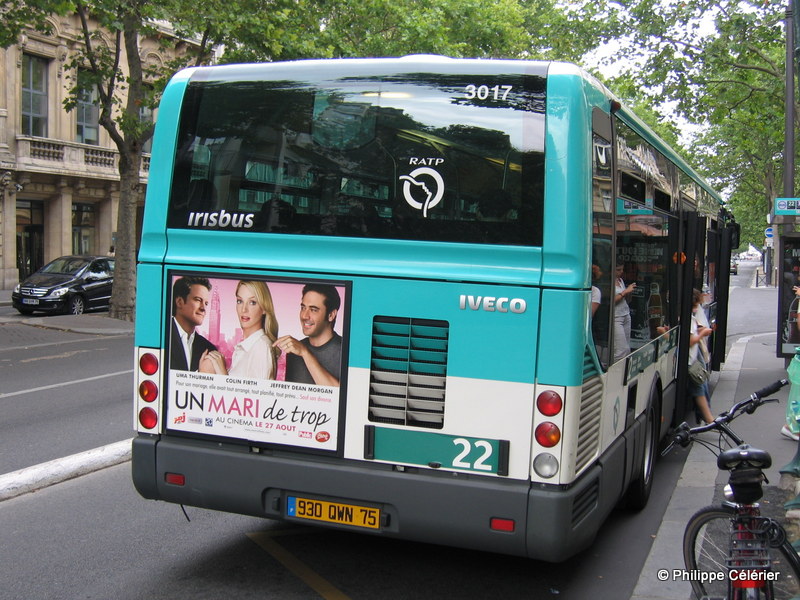 Les Tramways,Métro,RER,Bus de la RATP: Bus 22