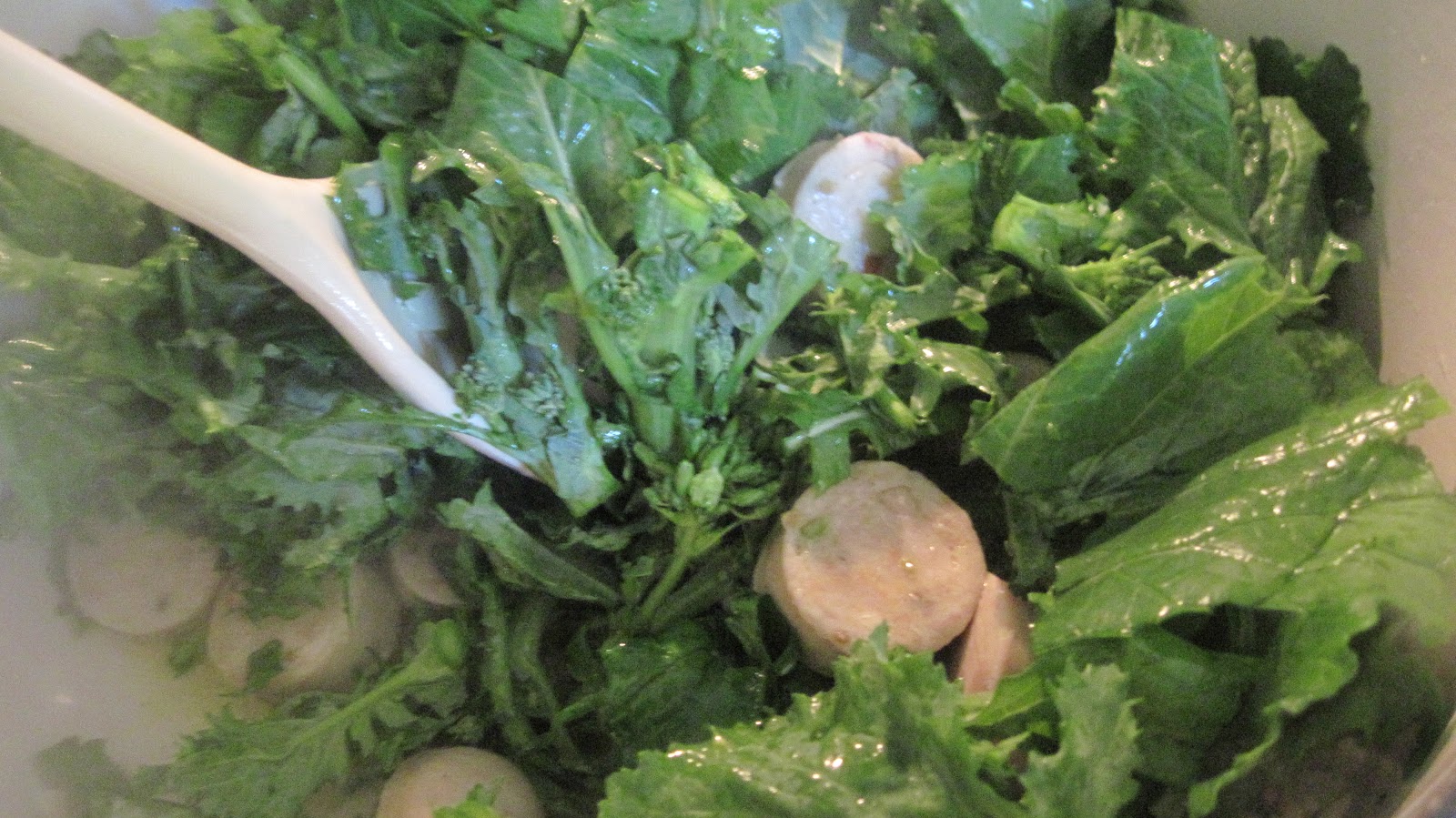 Sheilah's Kitchen: Sausage, Ricotta Cavatelle and Broccoli Rabe Soup