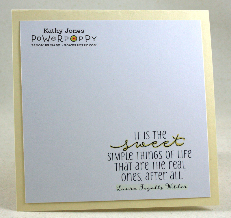 Inspired to Stamp: Sweet Simple Things