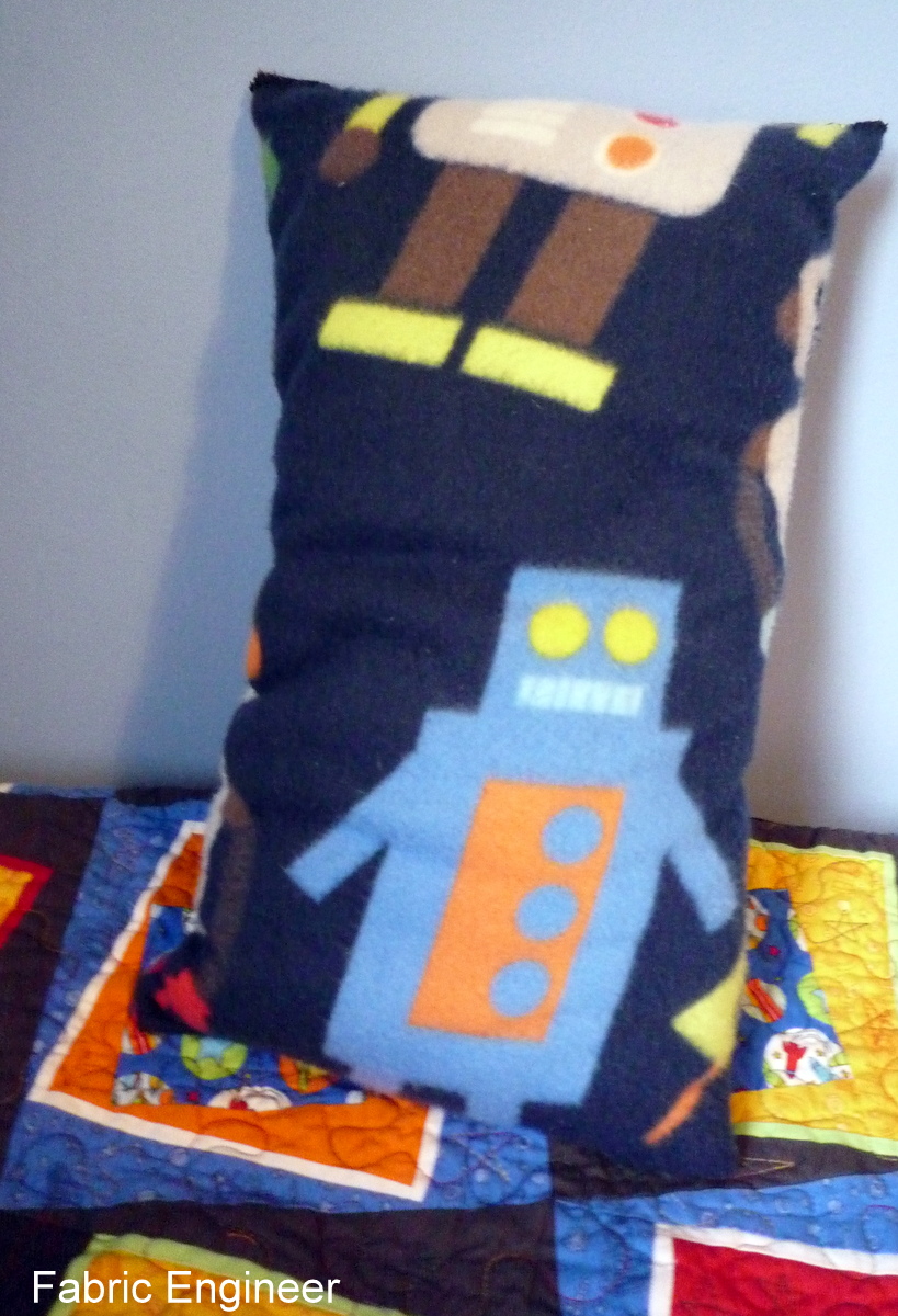 Fabric Engineer: Space robot pillow