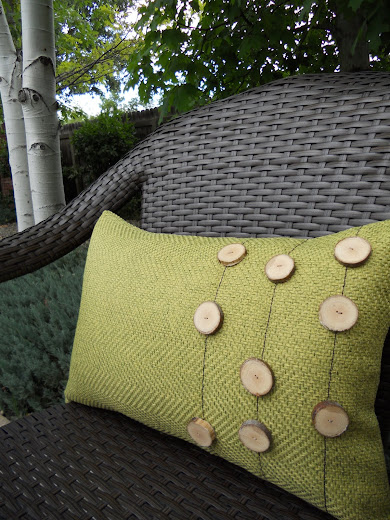 Just Another Hang Up: Fall Pillow with Wooden Buttons Tutorial