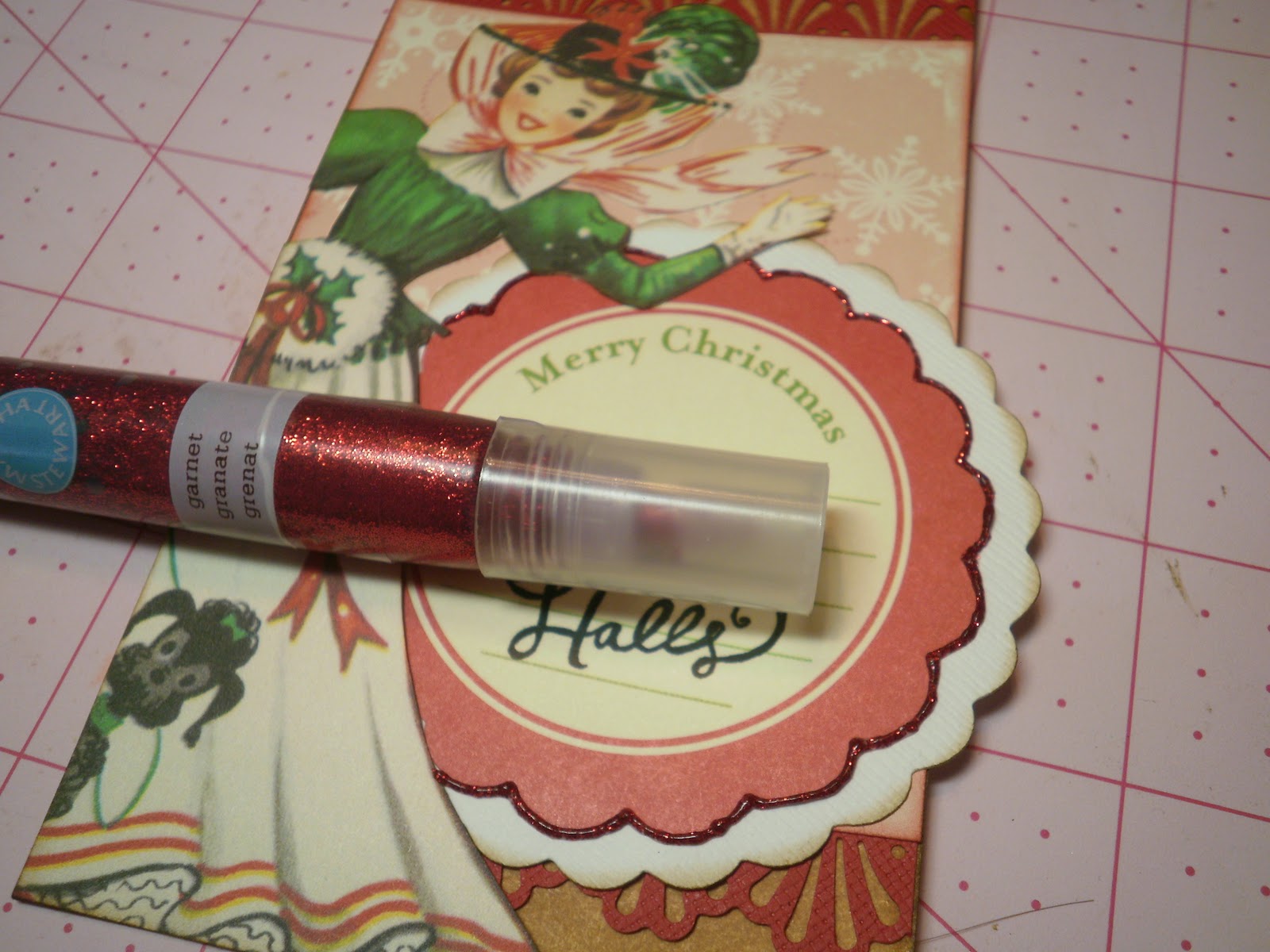 Two Crazy Crafters: Christmas Tag Tutorial #1