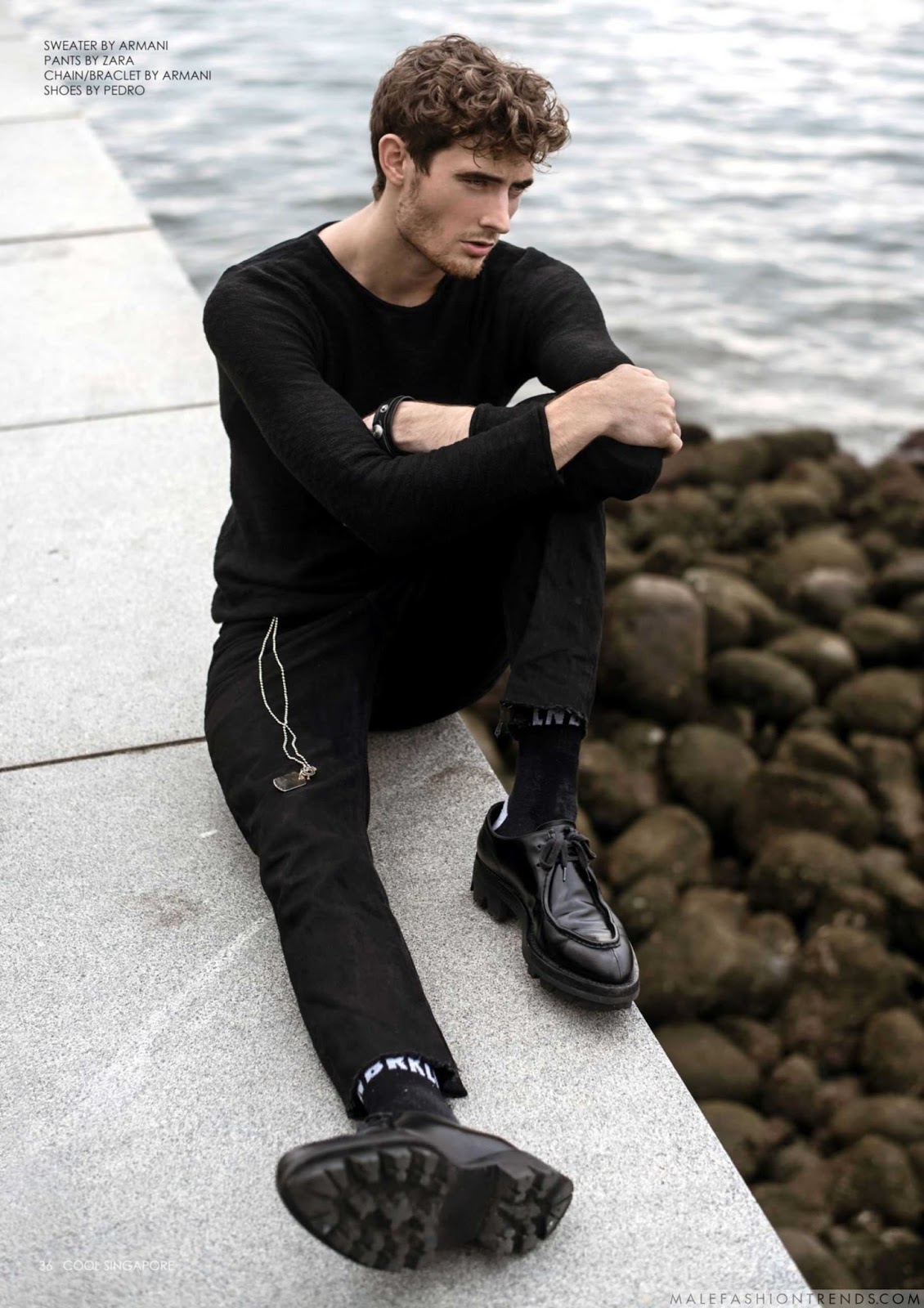 Josh Lee Knight posa en looks neutros para Cool Magazine Singapore en ...