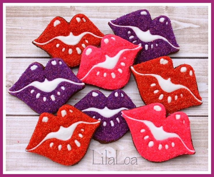 Sparkly Lip Cookies