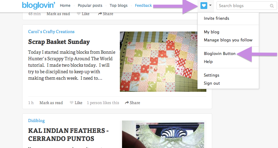 Sew Many Ways...: Blogging Tip...Bloglovin Tutorial To Replace Google ...