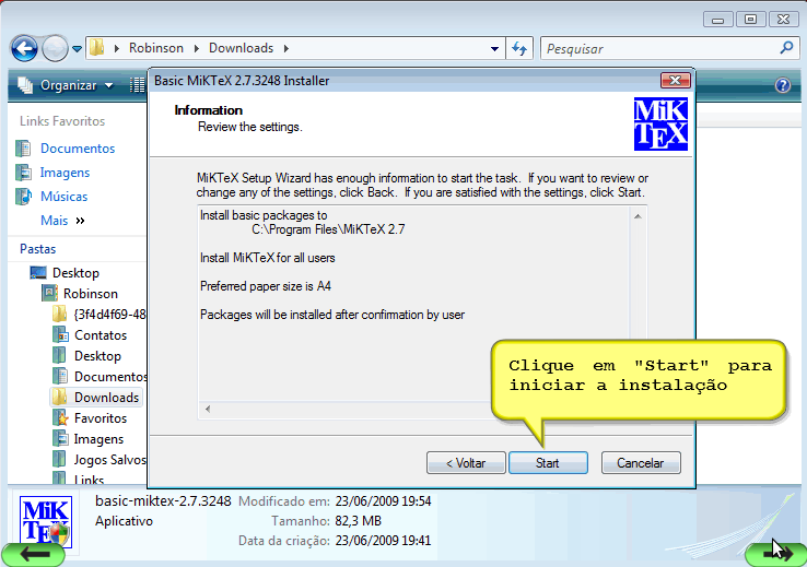 Tecnologia no Dia-a-Dia: Intalando o editor de arquivo latex - MikTex 2.9