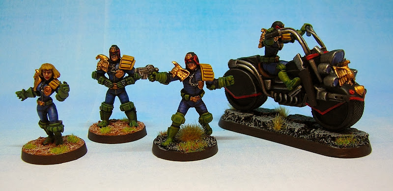 Gorman's Judge Dredd miniatures | Mongoose Publishing