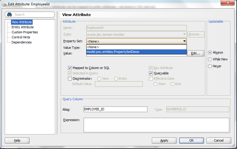 Property Set in ADF - Easy Learn