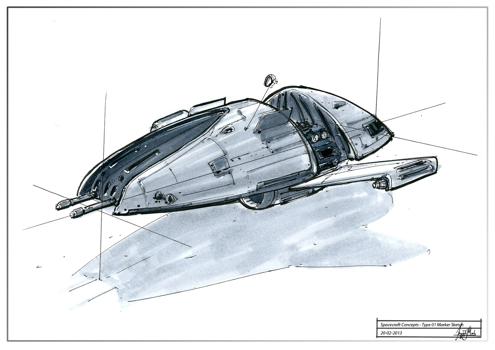 grandpriy: Concept Design Spacecraft Sketches