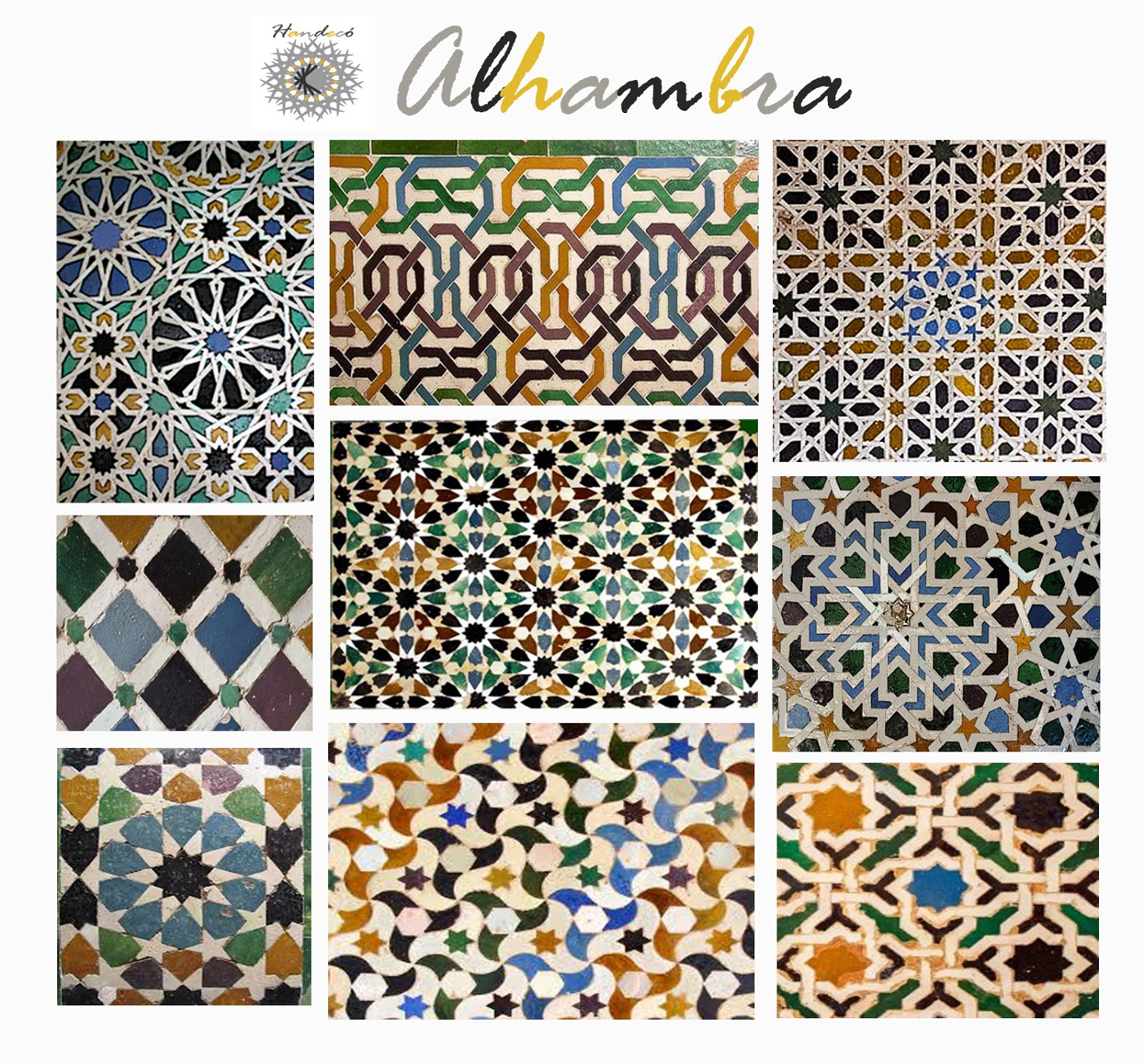 The Geometry in Alhambra of Granada.