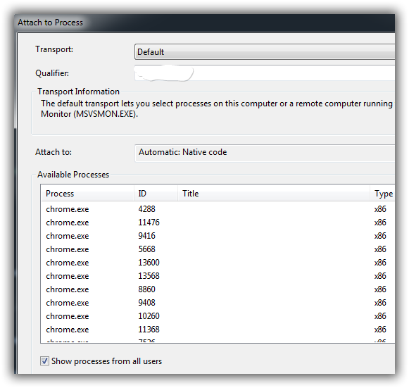 That One Developer Blog: [SOLVED] Visual Studio "Attach to Process ...