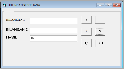 Cara Membuat Calculator Menggunakan Visual Basic 6.0 ~ Nurseptri Wahyuni